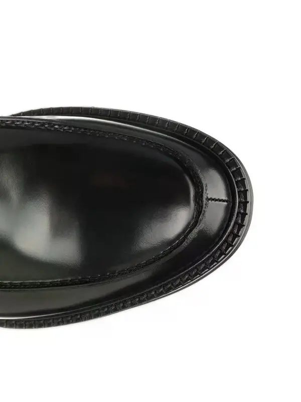 CORVARI Brushed-leather Loafers