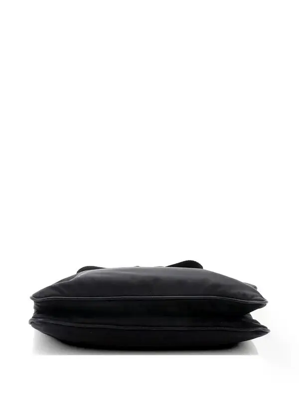 Prada Re-edition 2000 Double Zip Shoulder Bag Tessuto Small Crossbody Bag - Black