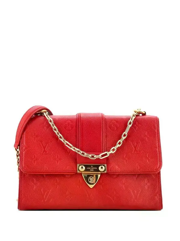 LOUIS VUITTON Saint Sulpice Pm Monogram Empreinte Leather Crossbody Bag - Red