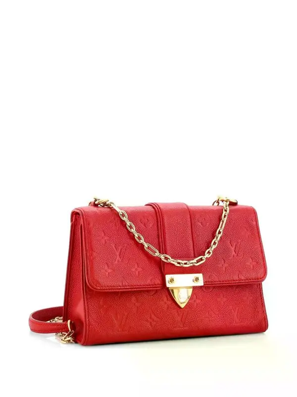 LOUIS VUITTON Saint Sulpice Pm Monogram Empreinte Leather Crossbody Bag - Red