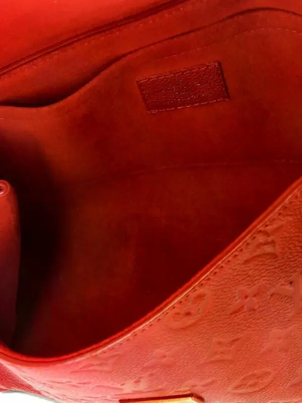 LOUIS VUITTON Saint Sulpice Pm Monogram Empreinte Leather Crossbody Bag - Red