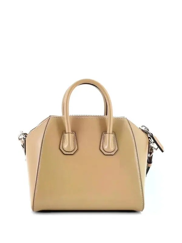 Givenchy Antigona Glazed Leather Mini Satchel - Neutrals