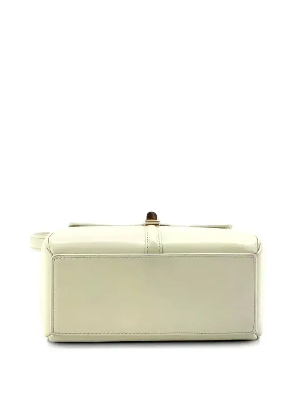 Celine 16 Mini Satchel Smooth Calfskin Top Handle Bag - Green