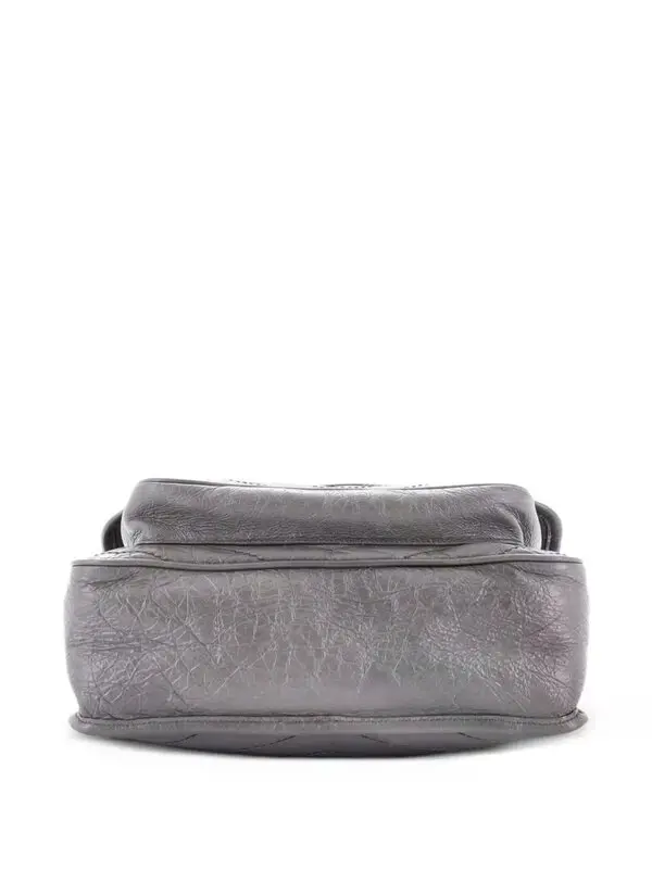 Saint Laurent Niki Chain Flap Bag Matelasse Chevron Leather Medium - Grey