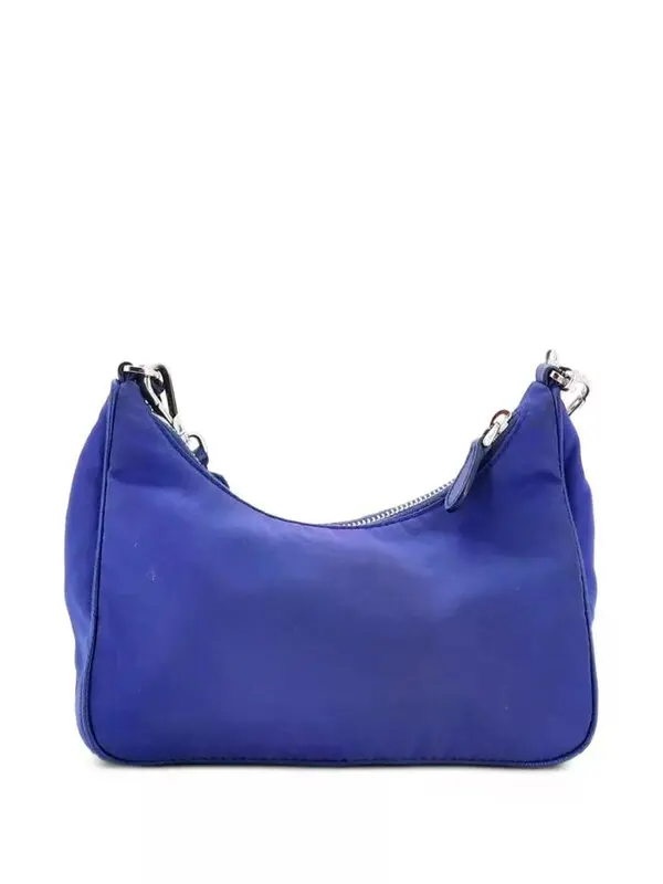 Prada Re-edition 2005 Tessuto Shoulder Bag - Blue