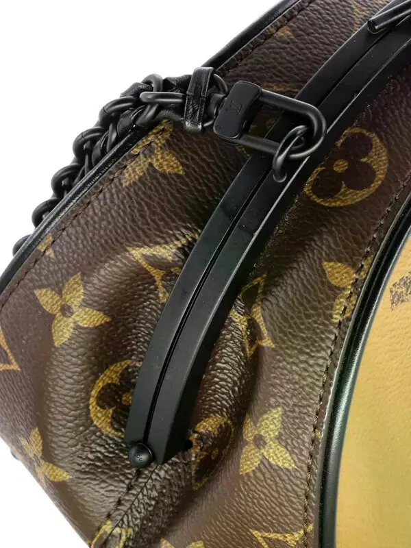 LOUIS VUITTON Boursicot Boite Chapeau Reverse Monogram Giant Shoulder Bag - Brown