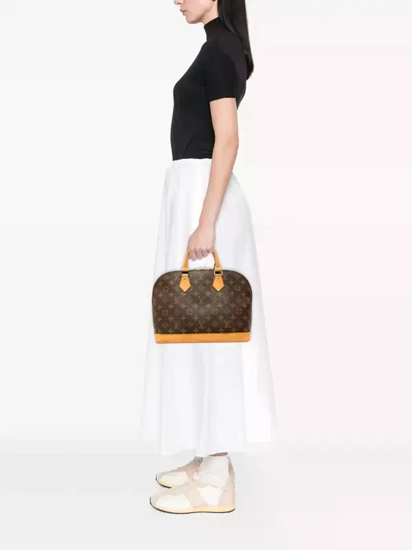 LOUIS VUITTON 1998 Monogram Alma Pm Handbag - Brown