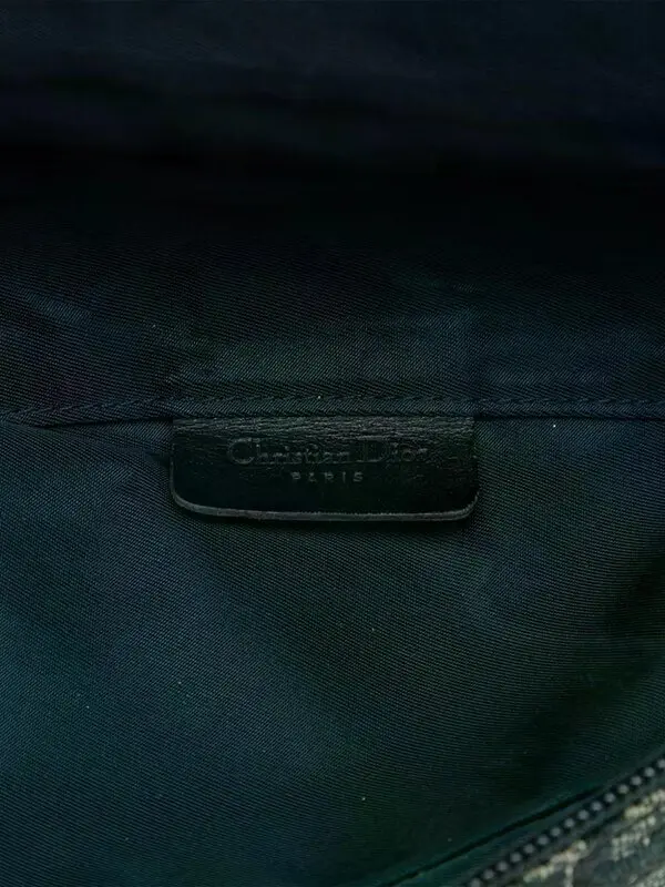 Dior 1998 Diorissimo Canvas Saddle Pouch - Blue