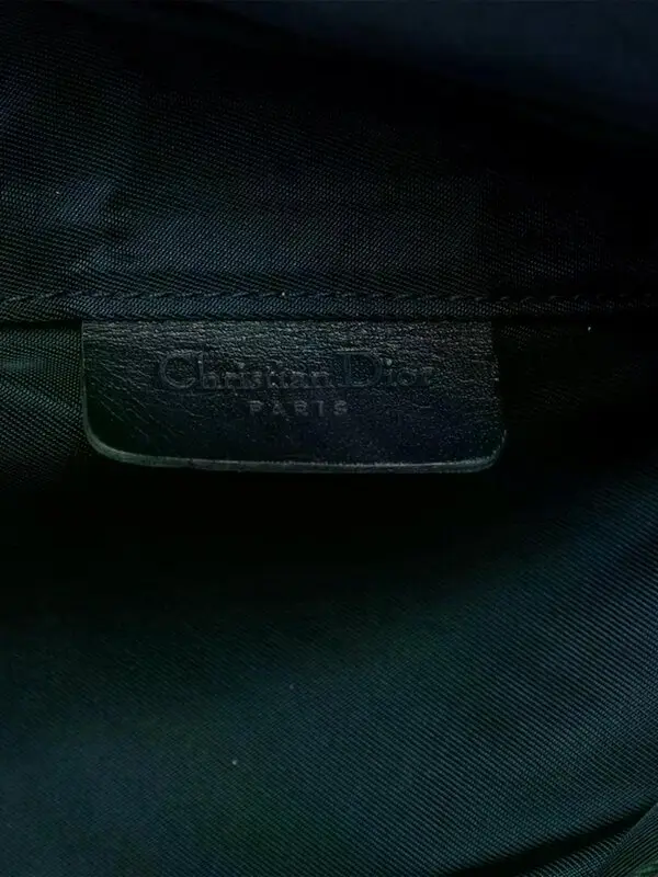 Dior 1998 Diorissimo Canvas Saddle Pouch - Blue