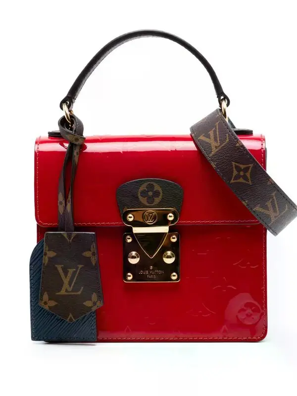 LOUIS VUITTON 2019 Monogram Vernis Spring Street Satchel - Red