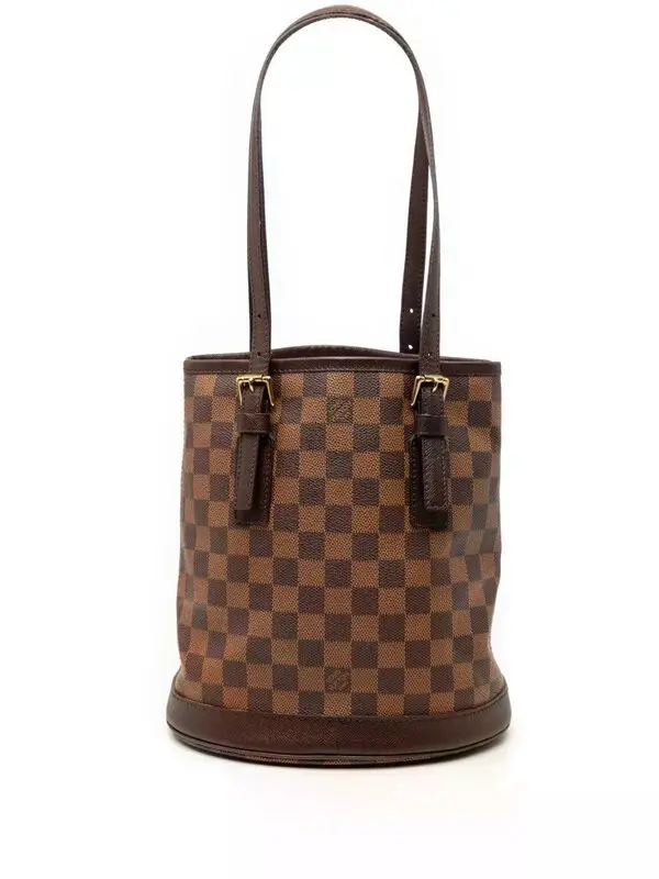 LOUIS VUITTON 1998 Damier Ebene Marais Bucket Bag