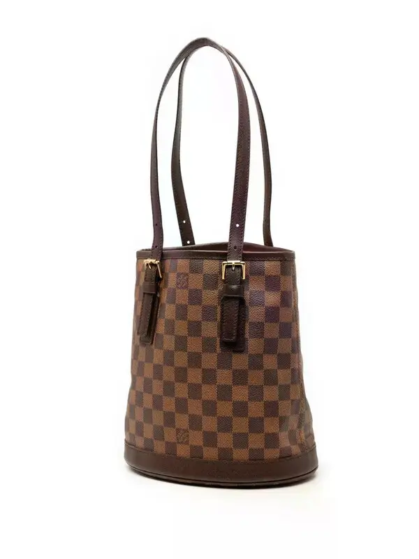 LOUIS VUITTON 1998 Damier Ebene Marais Bucket Bag