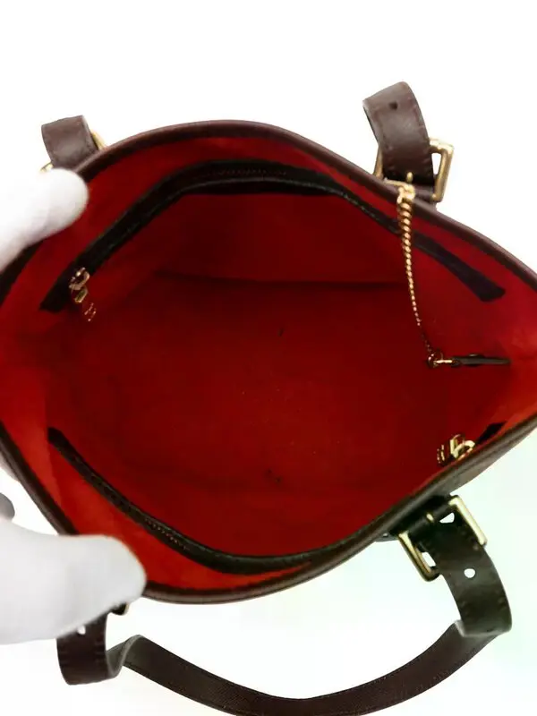 LOUIS VUITTON 1998 Damier Ebene Marais Bucket Bag