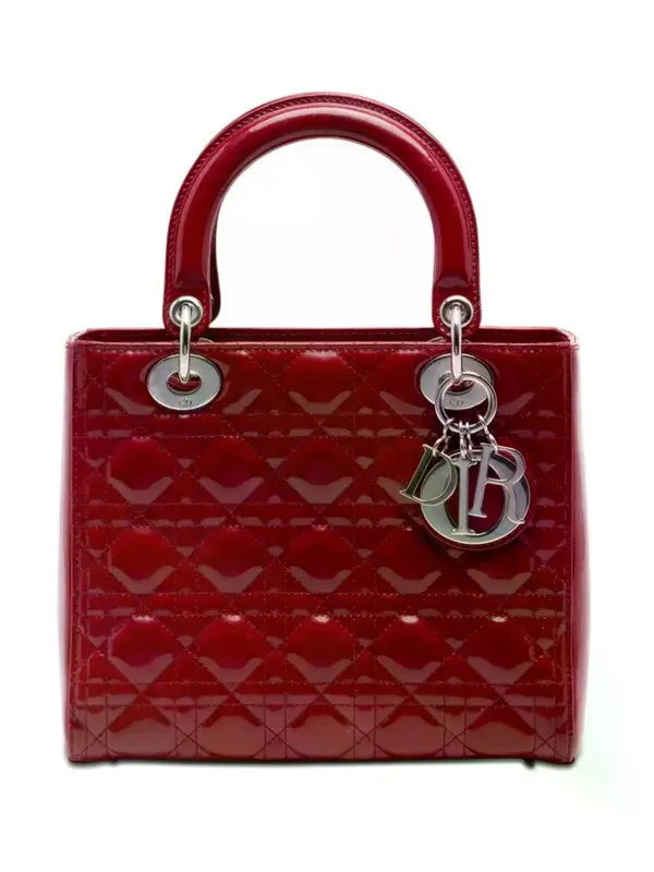 Dior 2014 Medium Patent Cannage Lady Satchel