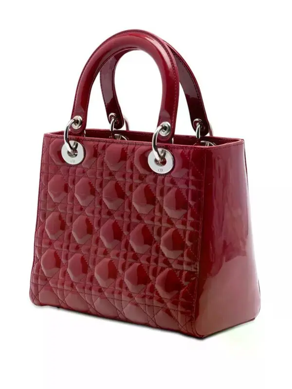 Dior 2014 Medium Patent Cannage Lady Satchel