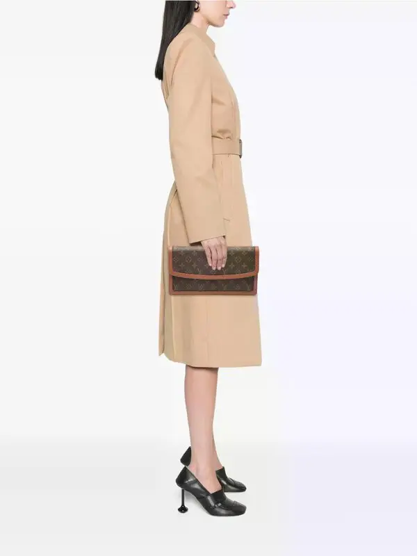 LOUIS VUITTON 1992 Monogram Pochette Dame Gm Clutch - Brown