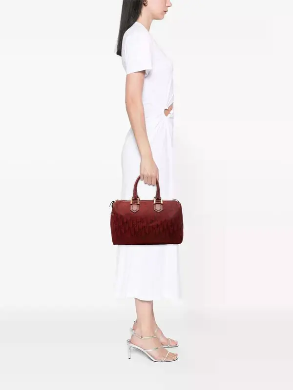Dior 1990-2000 Diorissimo Trotter Canvas Boston Bag