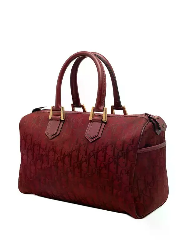 Dior 1990-2000 Diorissimo Trotter Canvas Boston Bag