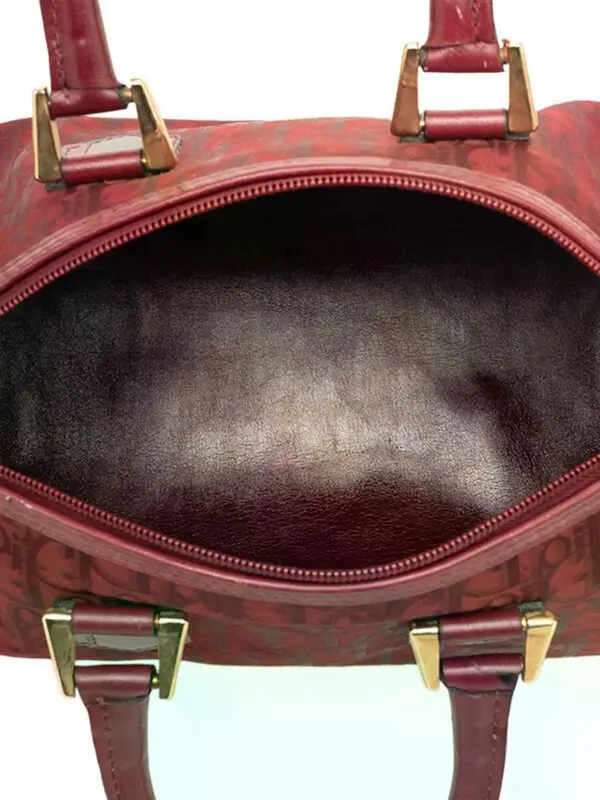 Dior 1990-2000 Diorissimo Trotter Canvas Boston Bag