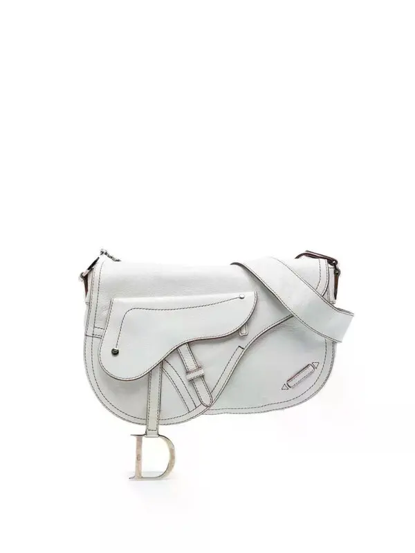 Dior 2002 Leather Double Saddle Crossbody Bag