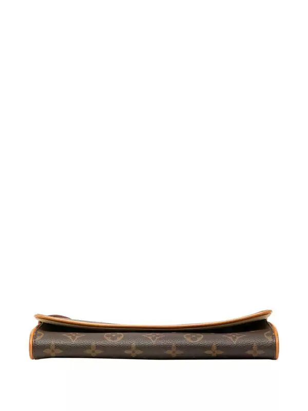 LOUIS VUITTON 2000 Monogram Pochette Twin Gm - Brown