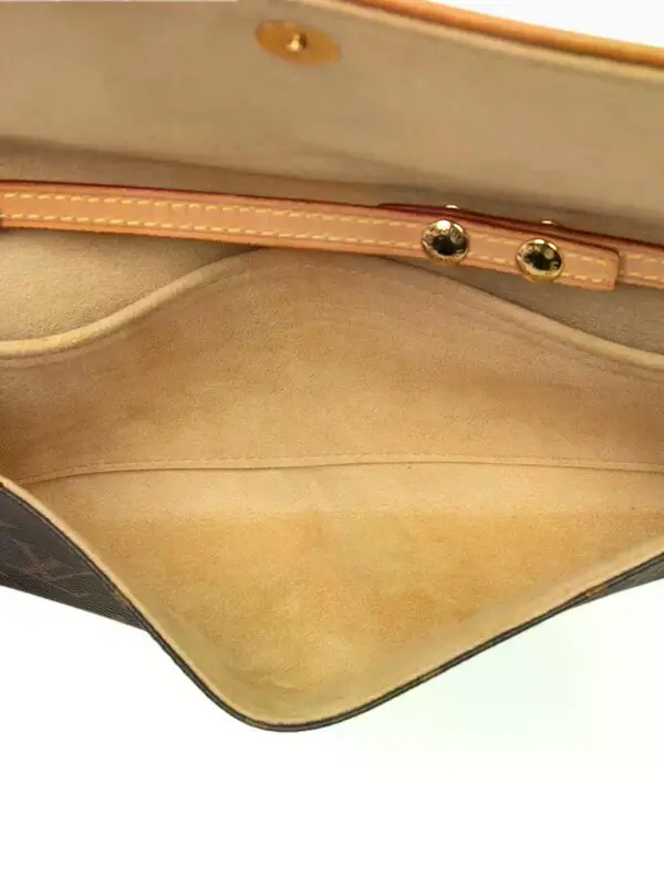 LOUIS VUITTON 2000 Monogram Pochette Twin Gm - Brown