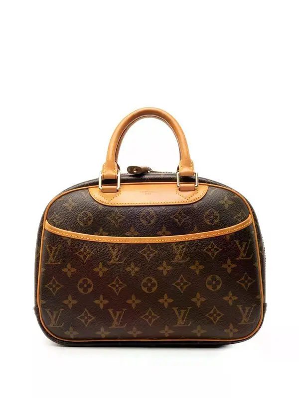 LOUIS VUITTON 2004 Monogram Trouville Handbag - Brown