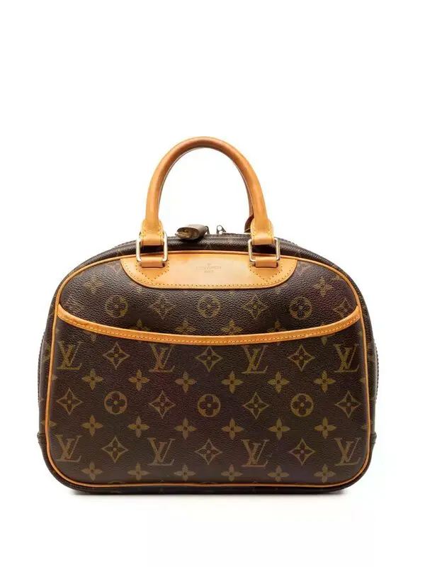 LOUIS VUITTON 2004 Monogram Trouville Handbag - Brown
