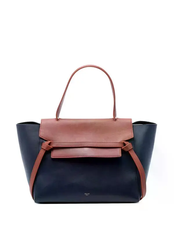 Celine 2014 Mini Bicolor Smooth Calfskin Belt Bag - Blue