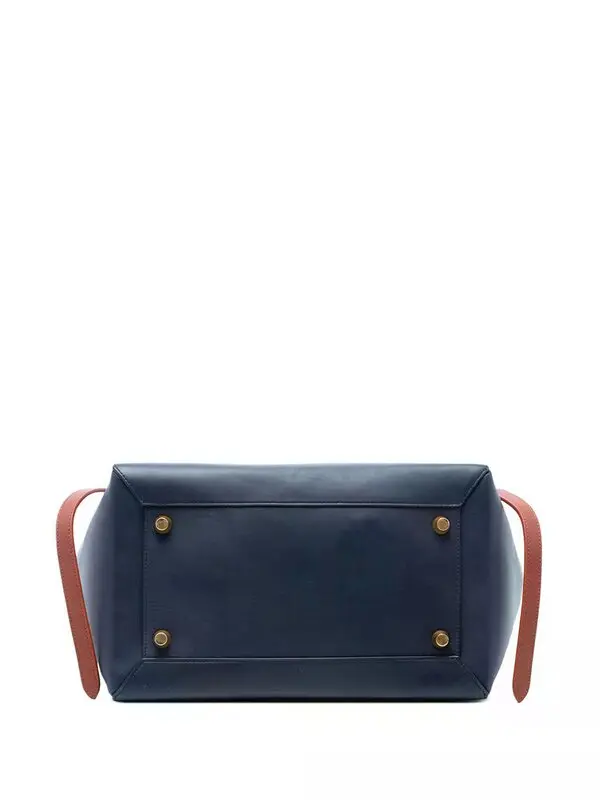 Celine 2014 Mini Bicolor Smooth Calfskin Belt Bag - Blue