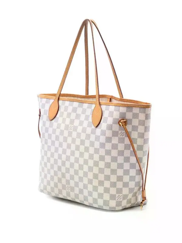 LOUIS VUITTON Damier Azur Neverfull Mm Tote Bag