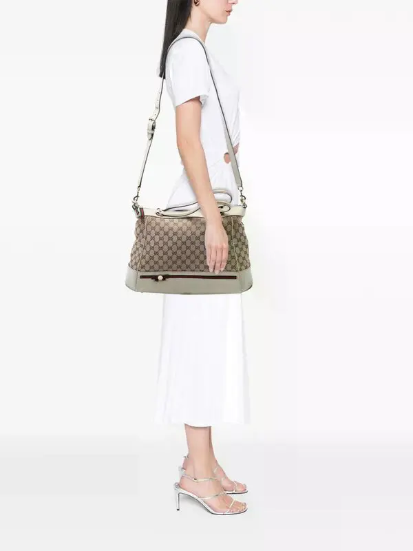 Gucci Gg Canvas Web Mayfair Satchel