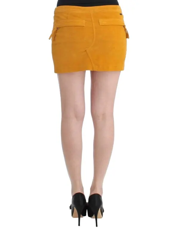 Costume National Corduroy Mini Skirt - Yellow