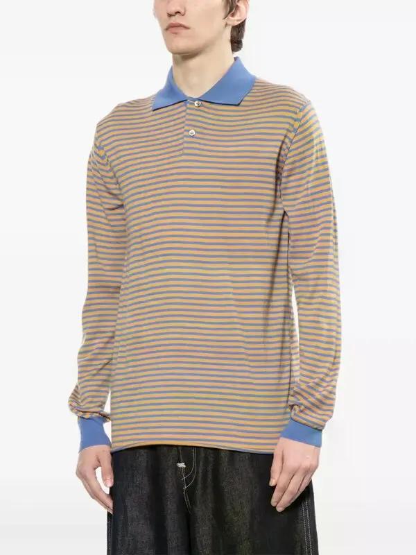 Junya Watanabe Striped Polo Shirt