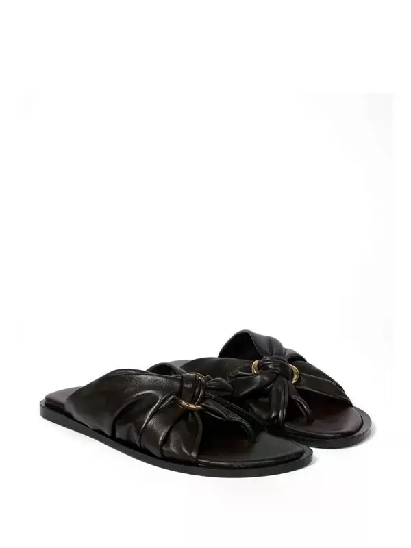 Paul Smith Lorrha Leather Sandals - Brown