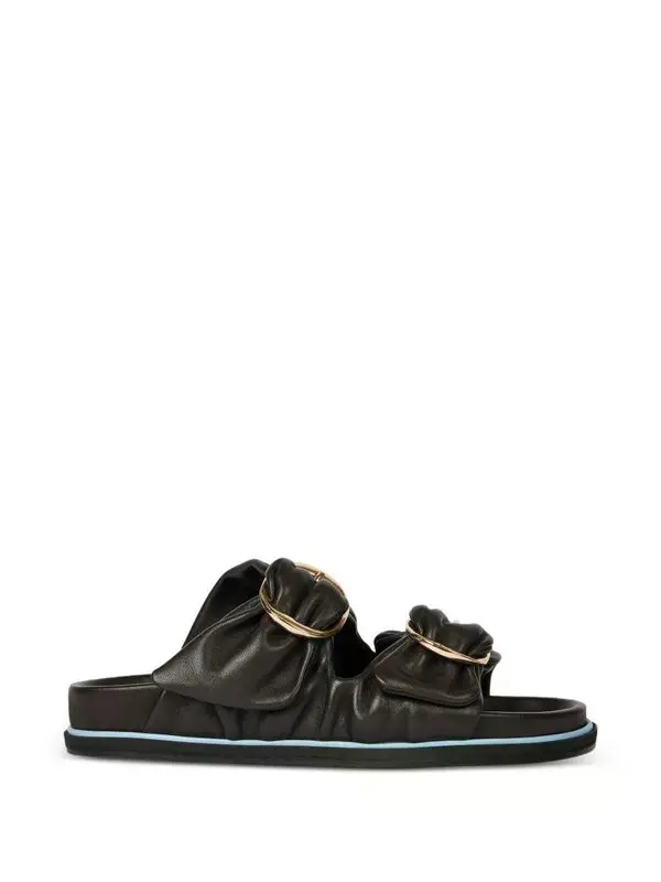 Paul Smith Camolin Gathered Sandals - Brown