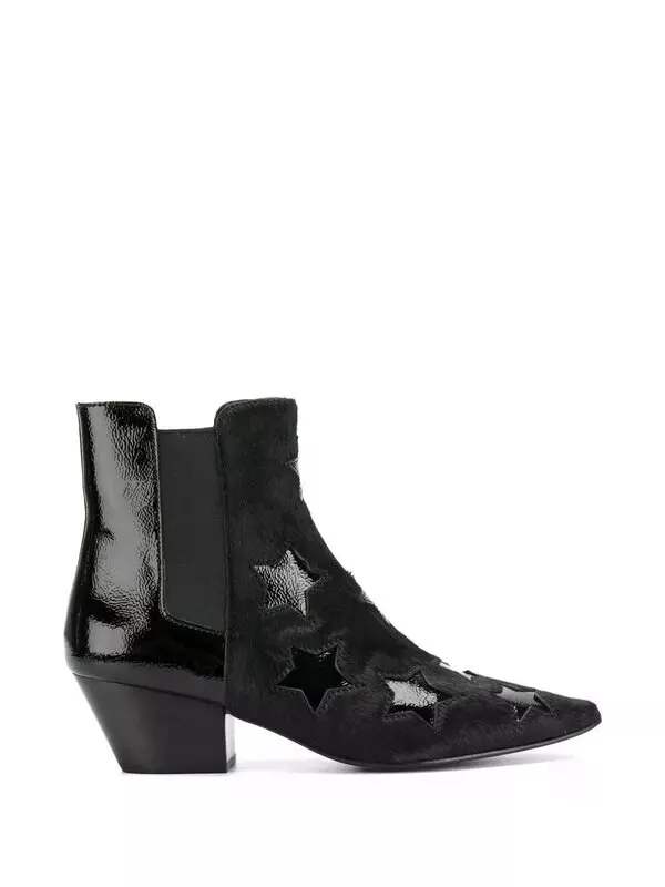 Ash Leather Star Ankle Boots