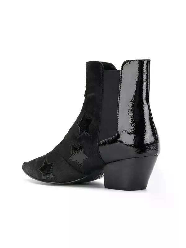 Ash Leather Star Ankle Boots