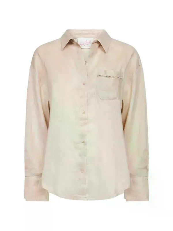 MC2 SAINT BARTH Chest-pocket Linen Shirt