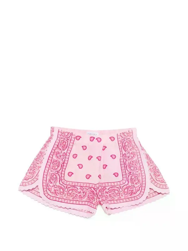 ORSINA Bandana-print Mini Shorts