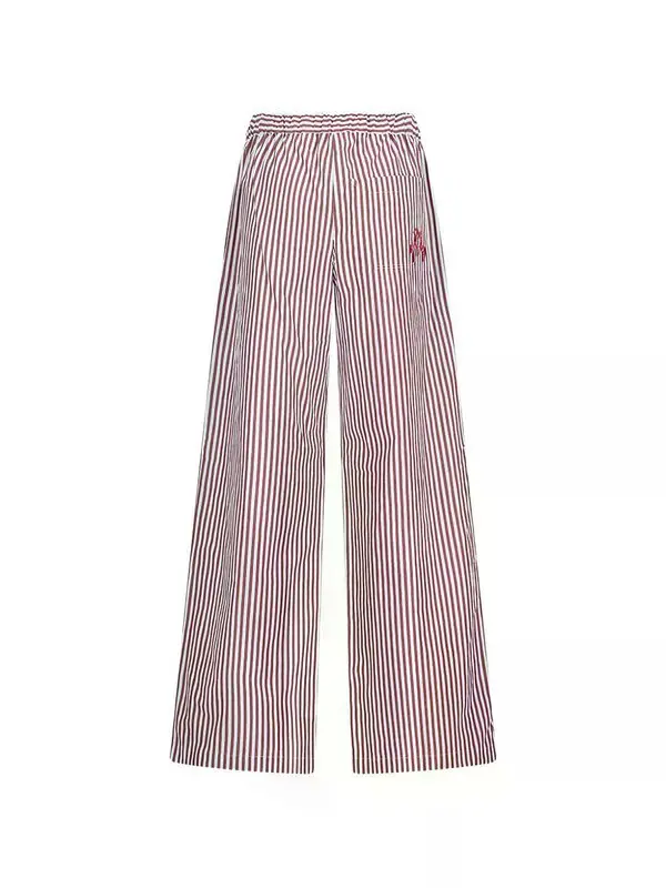 Attico Striped Drawstring Trousers - Red