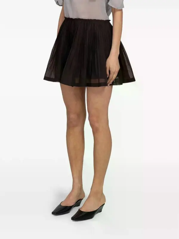 AMOMENTO Pleated Mini Skirt