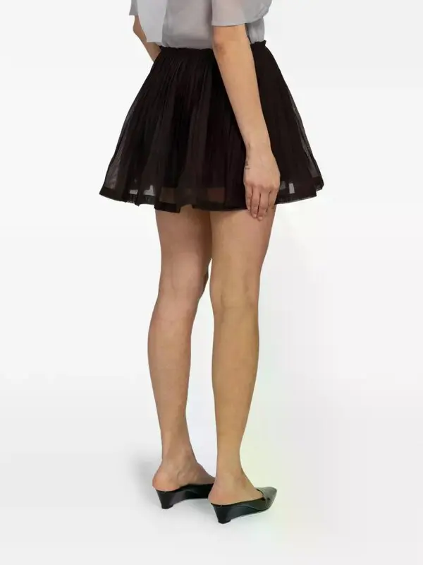 AMOMENTO Pleated Mini Skirt