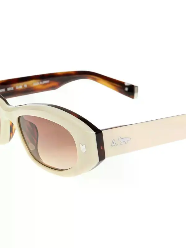 Maison Kitsuné Oval-frame Sunglasses