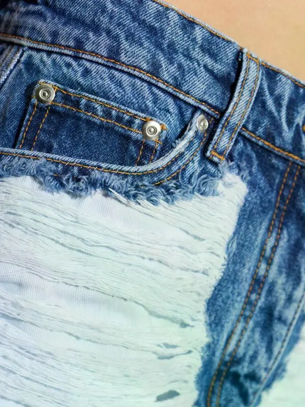 IRO PARIS Distressed Wide-leg Jeans