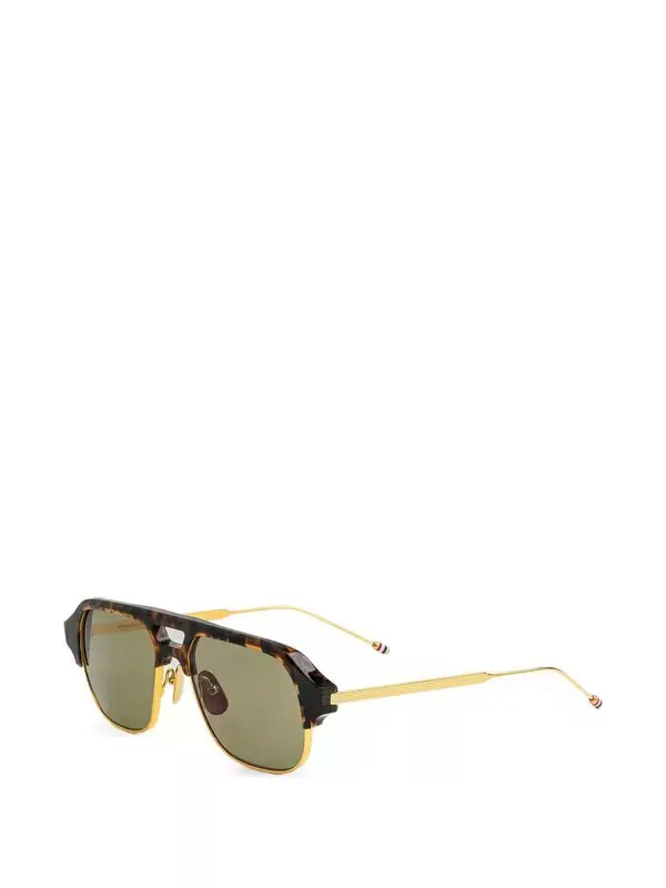 Thom Browne Pilot-frame Sunglasses - Brown