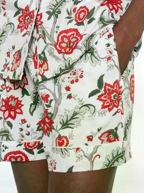 ELLEBLEU Floral-print Shorts Set