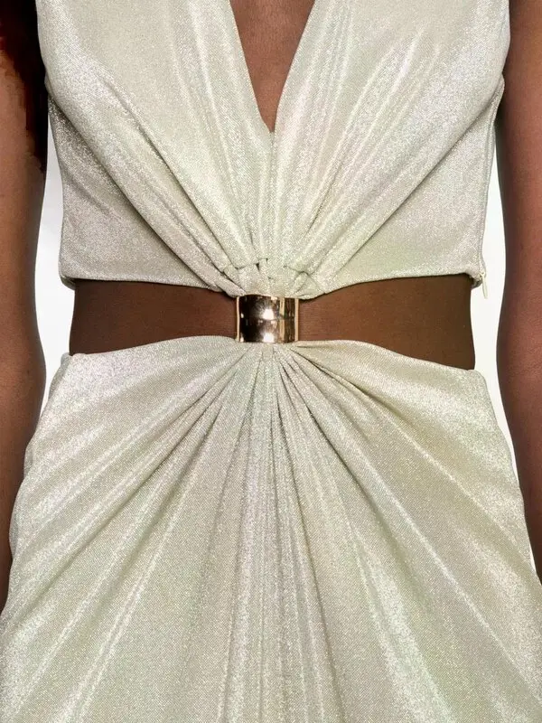 RAME Cut-out Ruched Midi Dress