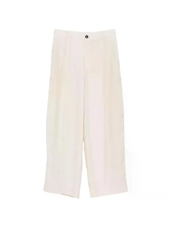 SOLOTRE Pleated Straight-leg Trousers