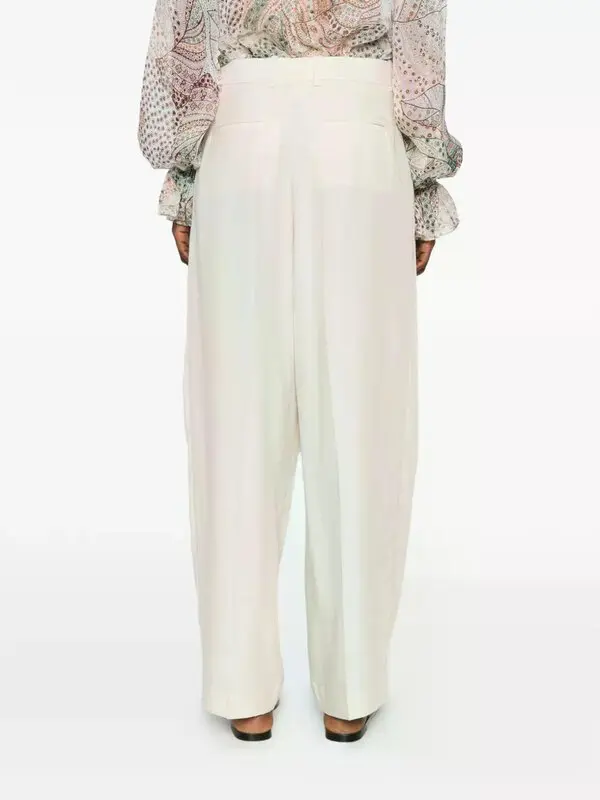 SOLOTRE Pleated Straight-leg Trousers